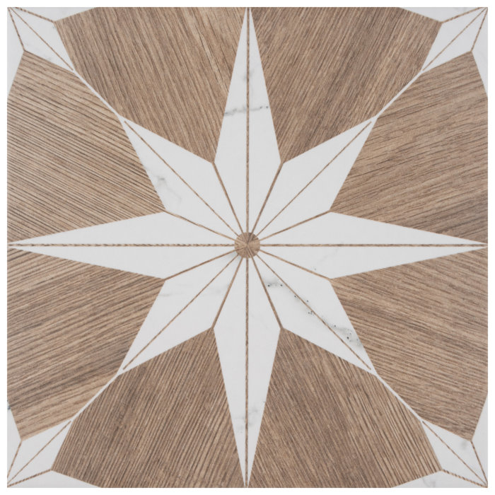 Merola Tile Llama Stella Loire Verso 10" x 10" Porcelain Marble Look ...