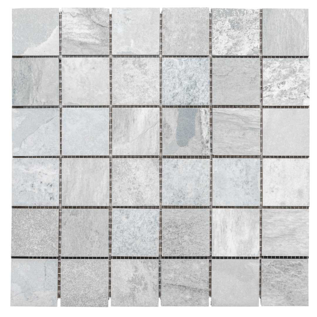 Long Island Mosaics & Tile Granville Wells 2" x 2" Porcelain Grid ...