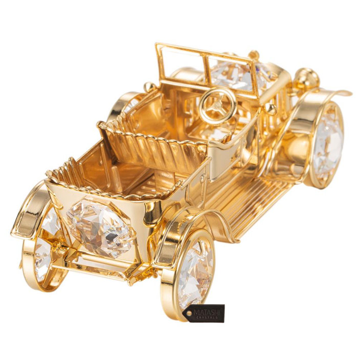 The Holiday Aisle® Hersh Plated Crystal Studded Car Ornament | Wayfair
