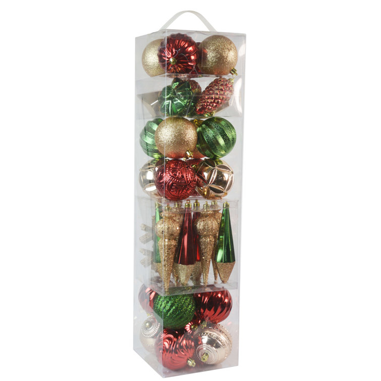 Three Posts™ 40 Piece Combo Ball Ornament Set & Reviews | Wayfair