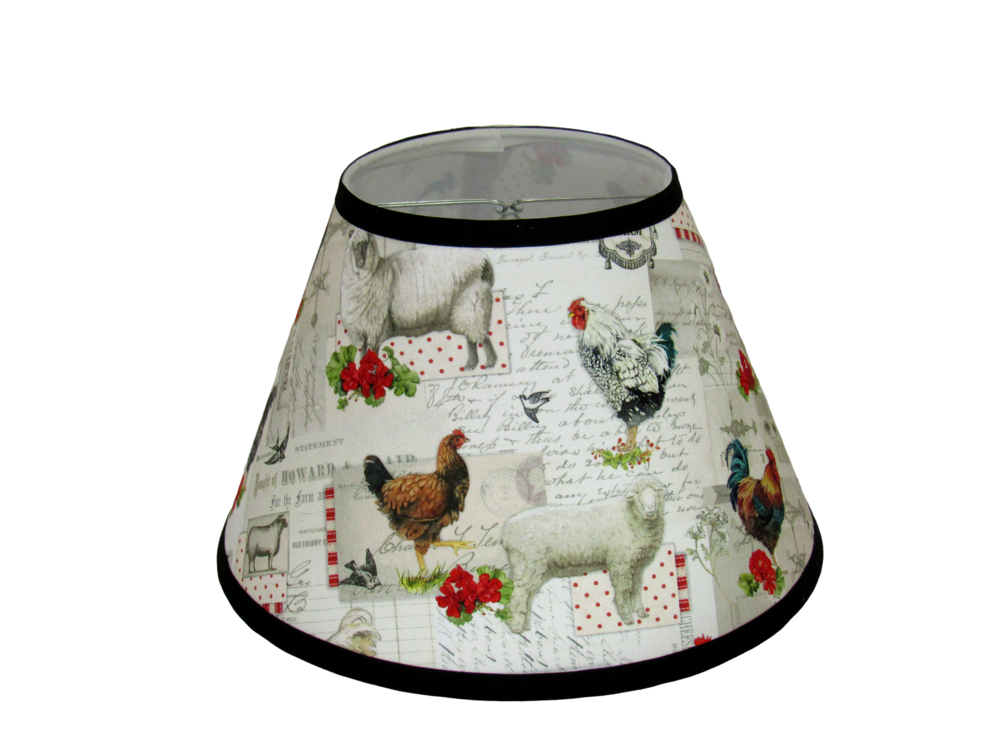 Ophelia & Co. Chicken Themed Clip On Lamp Shade | Wayfair