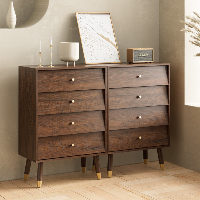 Millwood Pines Nicomedes 4 - Drawer Dresser | Wayfair