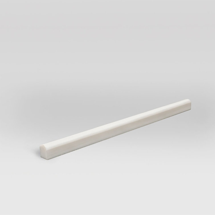 Casamode Functional Furniture 12" x 1" Marble Pencil Liner Tile Trim in ...