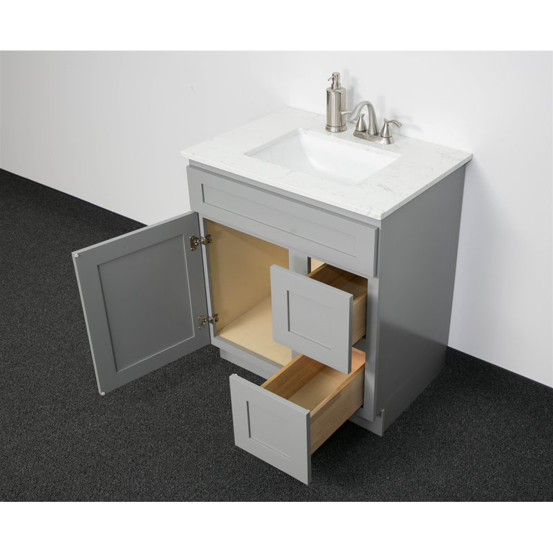 United Cabinetry 30'' Bathroom Vanity Base Only & Reviews | Wayfair