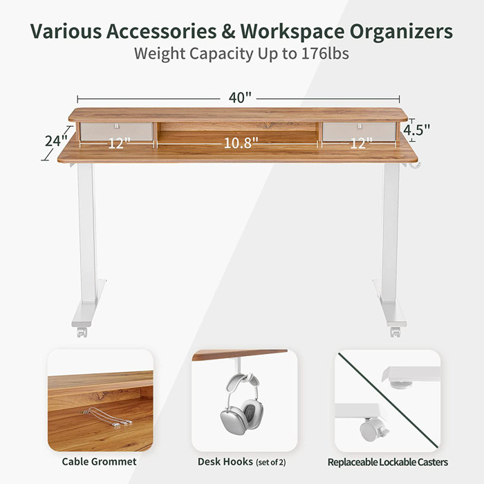 Inbox Zero Desk & Reviews | Wayfair