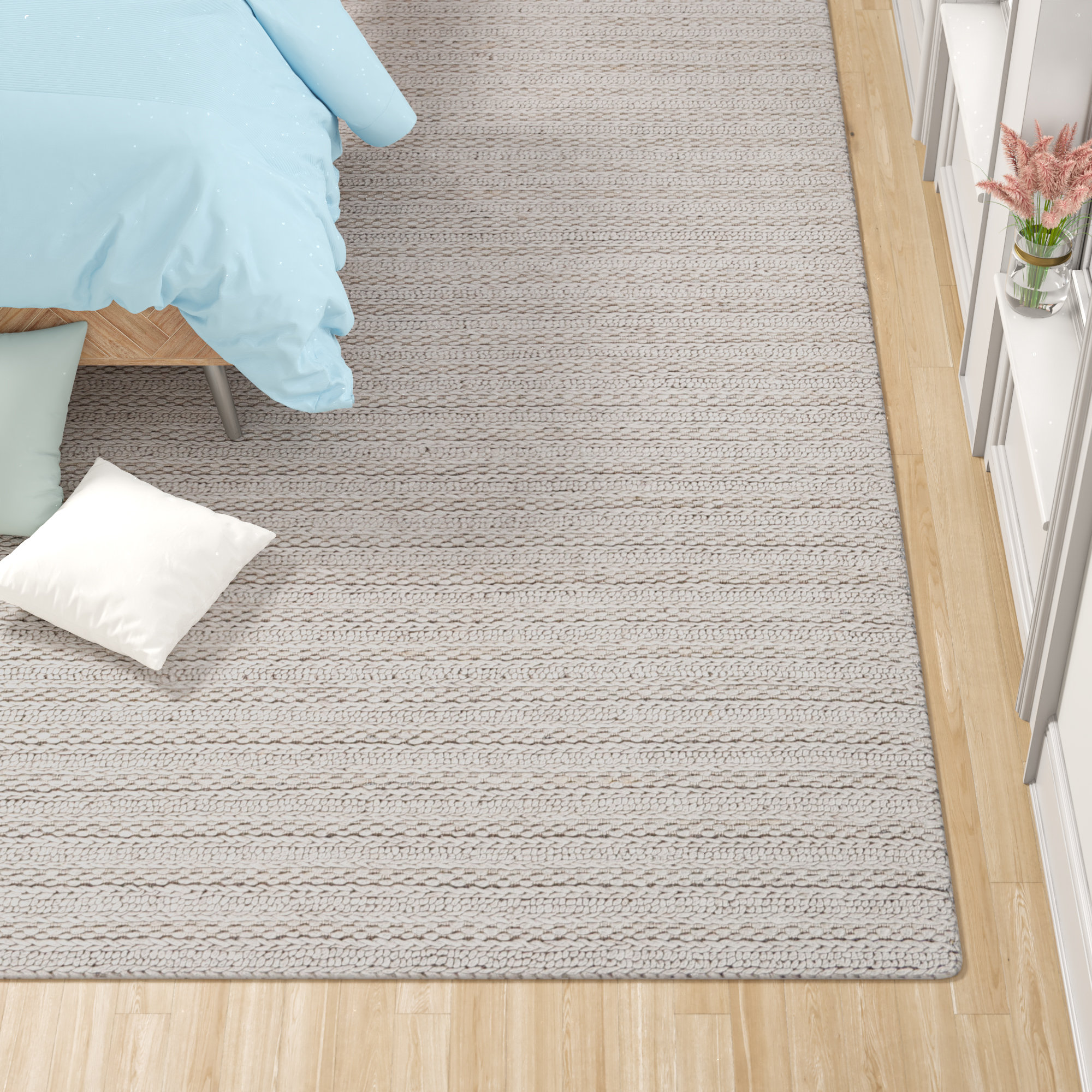 Mercury Row® Sandidge Handmade Flatweave Viscose Camel Rug & Reviews ...