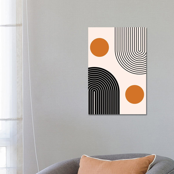 Fjørde & Co Double Mid Century Nesting Lines by - Wrapped Canvas ...