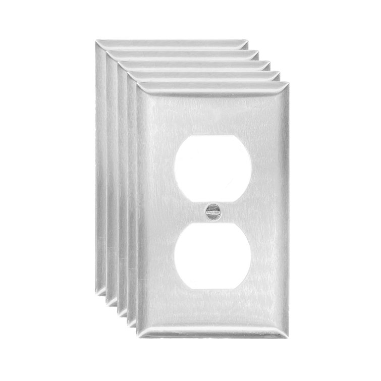 UCOMEN 1-Gang Duplex Outlet Combination Wall Plate | Wayfair