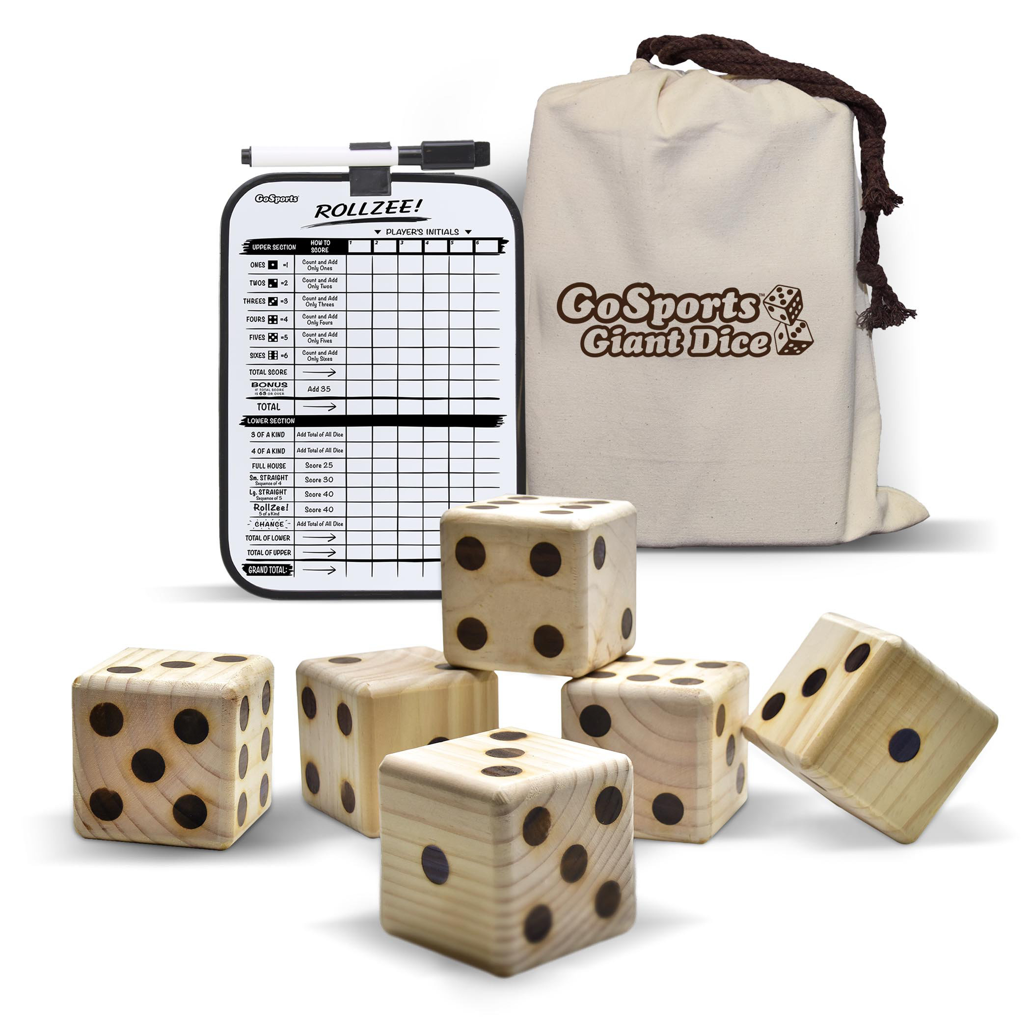 GoSports Giant Dice Set with Carrying Case & Reviews | Wayfair