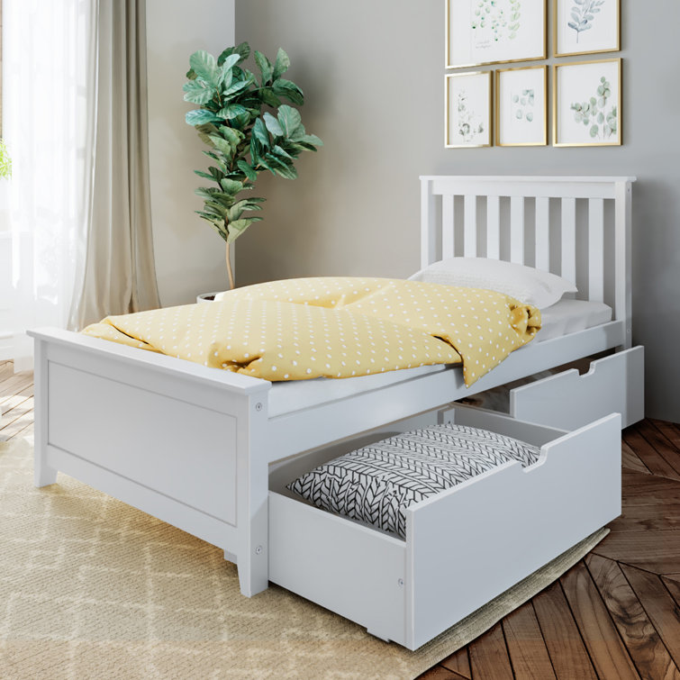 Harriet Bee Boling Twin 2 Drawer Solid Wood Platforms Bed by Harriet ...