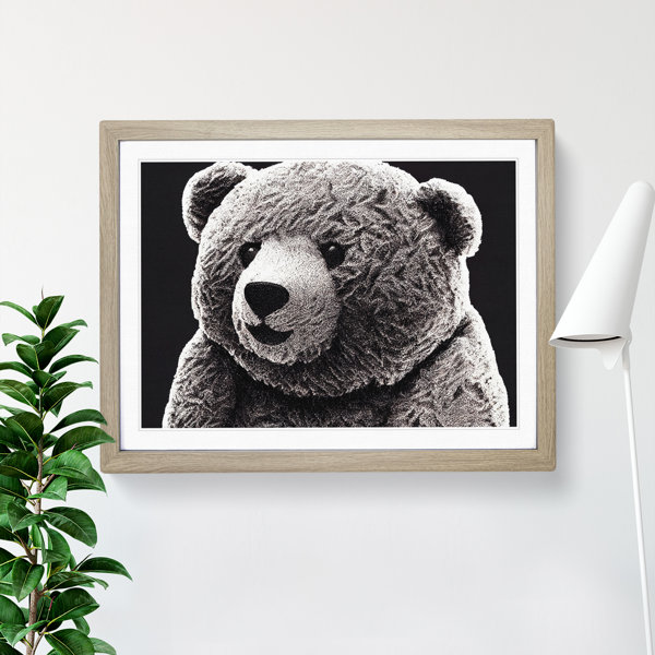 Union Rustic Charming Teddy Bear - Picture Frame Graphic Art | Wayfair ...