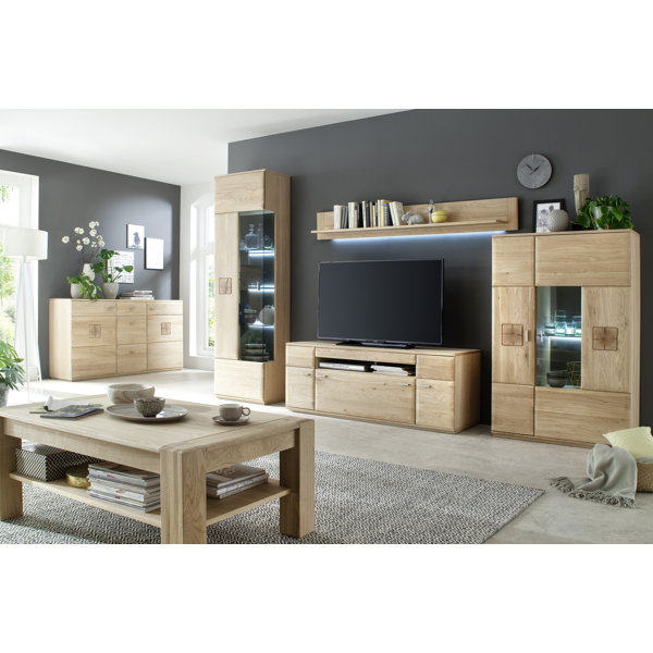 Gracie Oaks Cian Solid Wood Entertainment Unit for TVs up to 60 ...