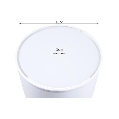 Home Concept 15.5" Round Diffuser Translucent Frosted White & Reviews ...