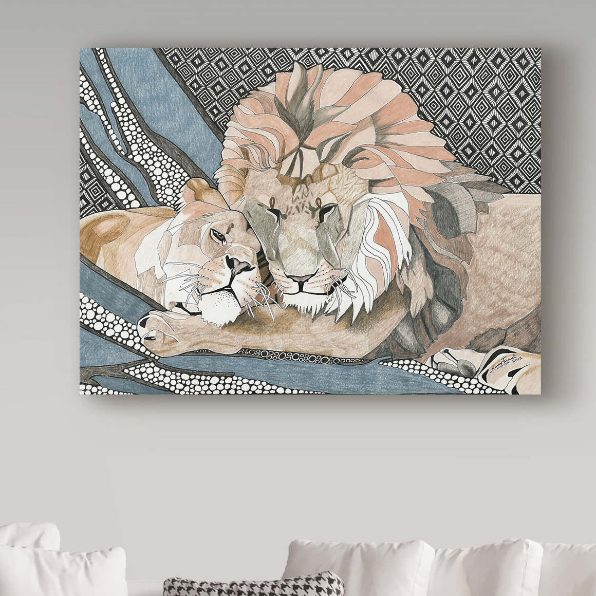 Trademark Art Amy Frank The Lionesse On Canvas by Amy Frank Graphic Art ...