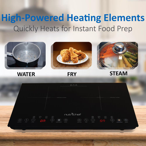 NutriChef Induction Double Hot Plate & Reviews | Wayfair