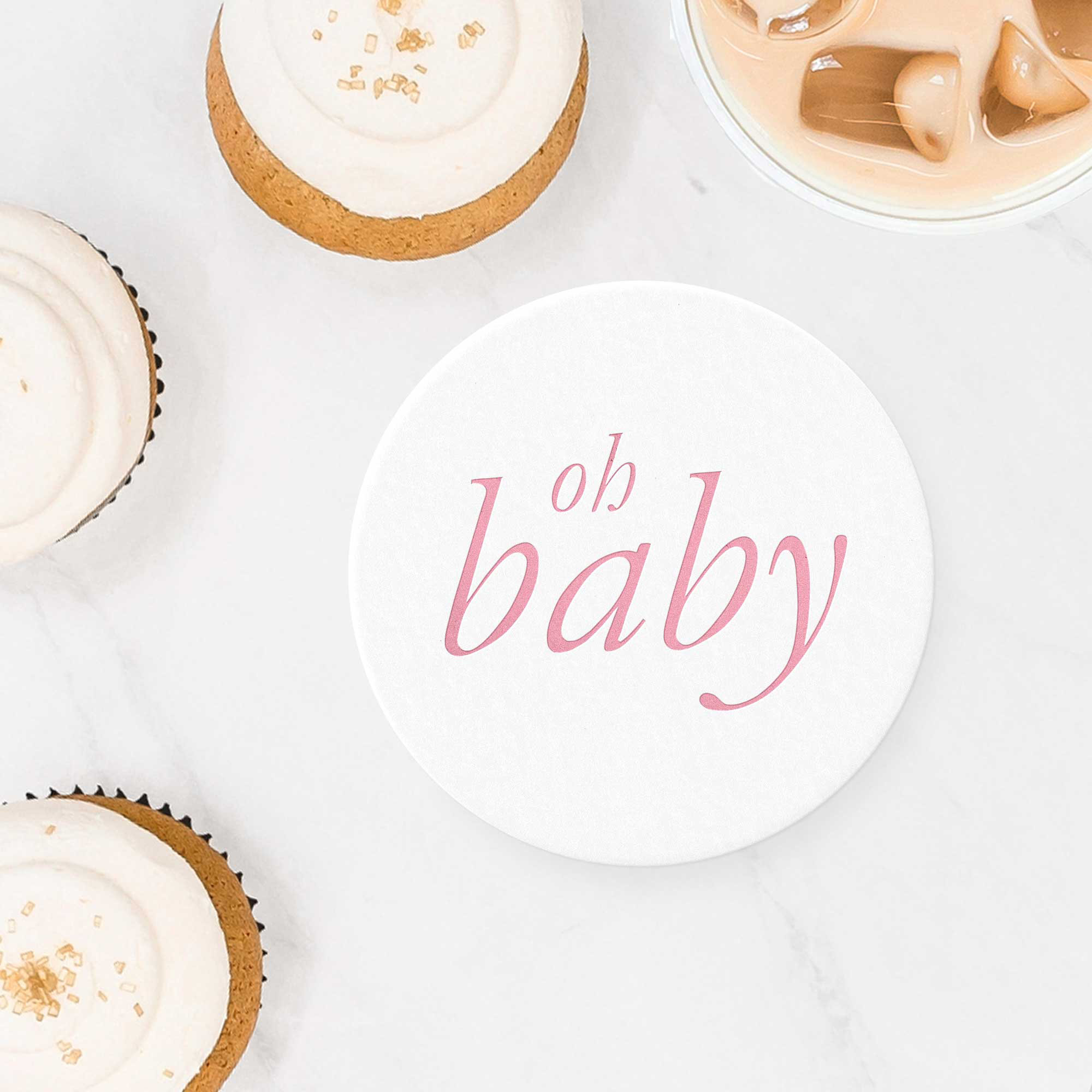 The Party Aisle™ Oh Baby Shower Coaster | Wayfair