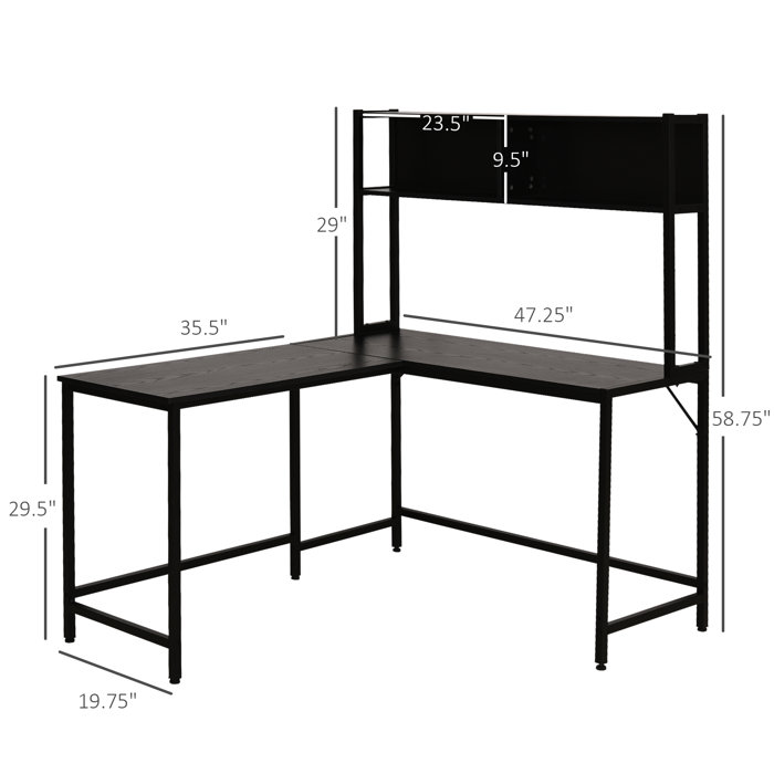 Ebern Designs Alenna 55'' Desk & Reviews | Wayfair
