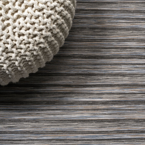 Longshore Tides Amold Dary Gray Indoor/Outdoor Rug | Wayfair