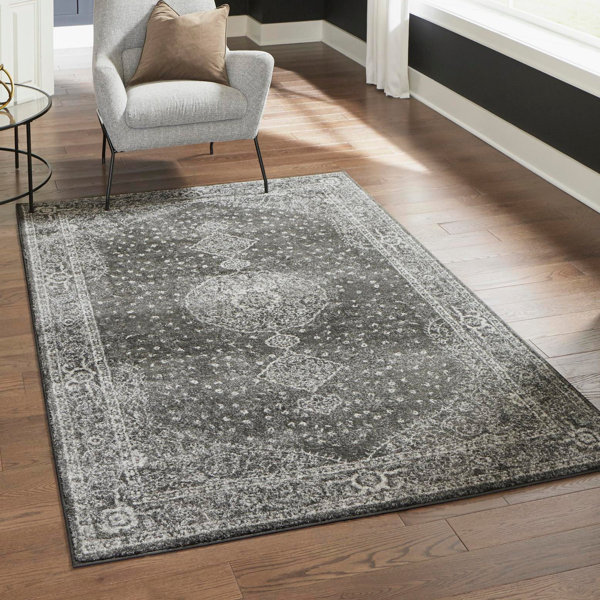 Charlton Home® Performance Dark Gray Rug & Reviews | Wayfair
