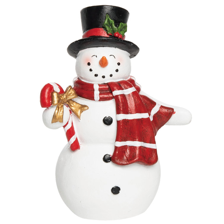 The Holiday Aisle® Christmas Vintage Snowman Figurine | Wayfair