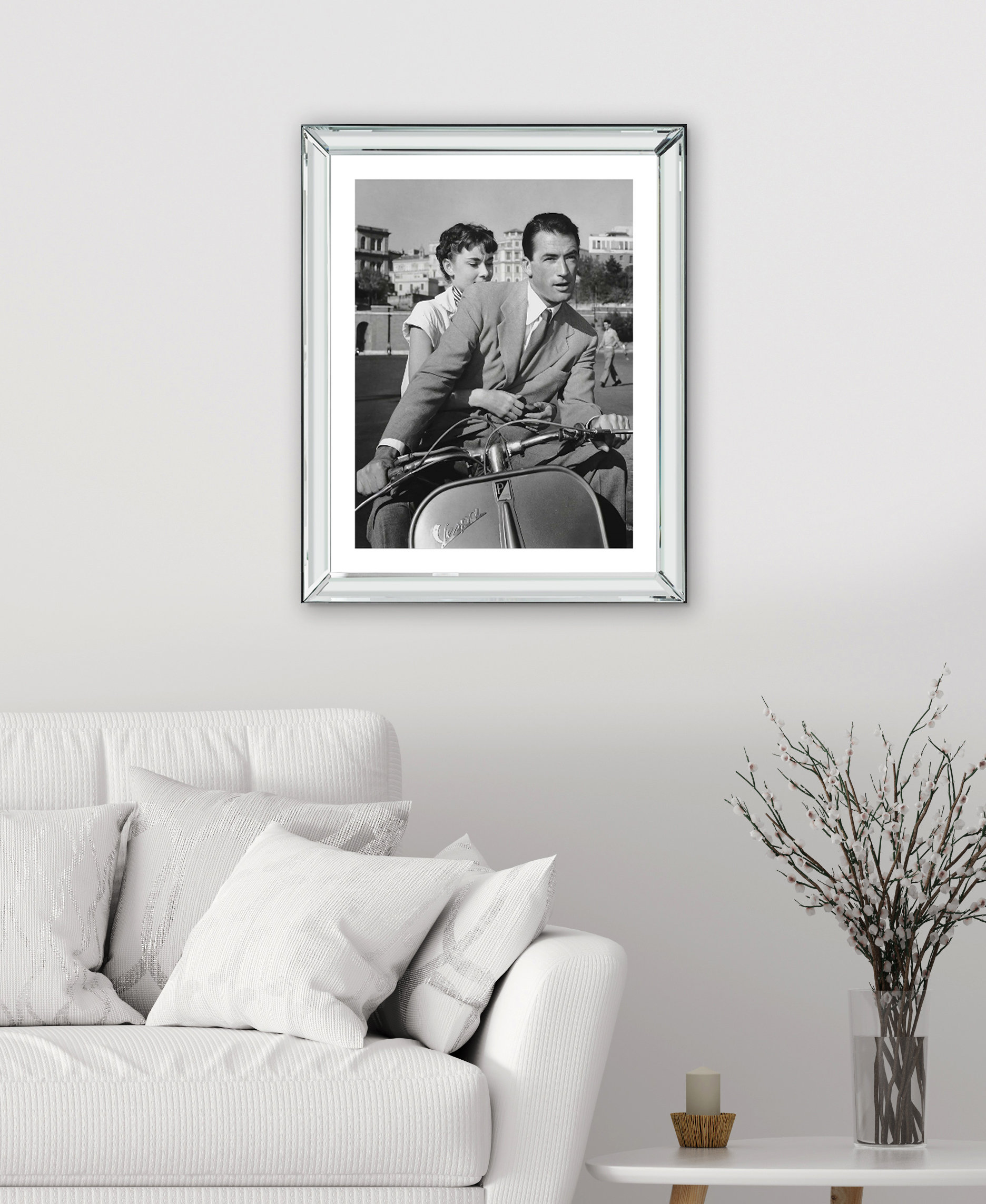 Brookpace Fine Art Audrey Hepburn And Gregory Peck Riding A Vespa In ...