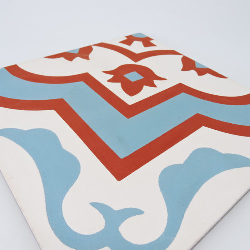 Moroccan Mosaic Tile House Taza 8" x 8" Cement Patterned Wall & Floor ...