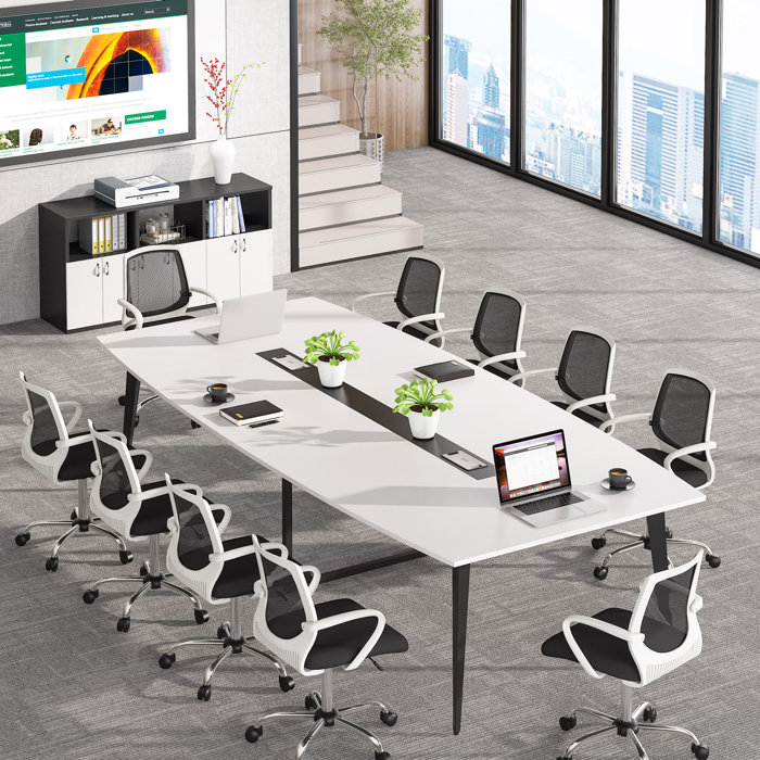 Inbox Zero Billey Rectangular Conference Table & Reviews | Wayfair
