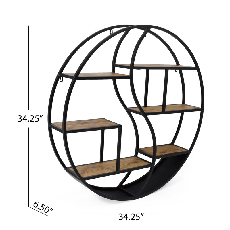 17 Stories 8 Piece Circle Accent Shelf & Reviews | Wayfair