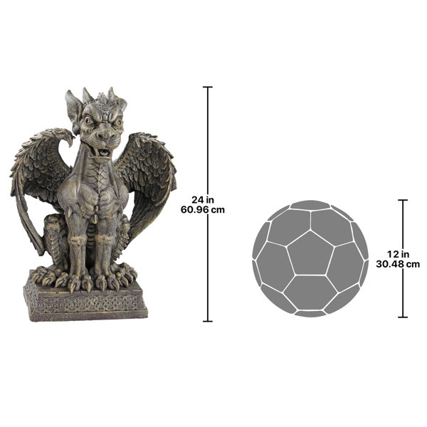 Design Toscano Gargoyle Sentinels Boden Statue & Reviews | Wayfair