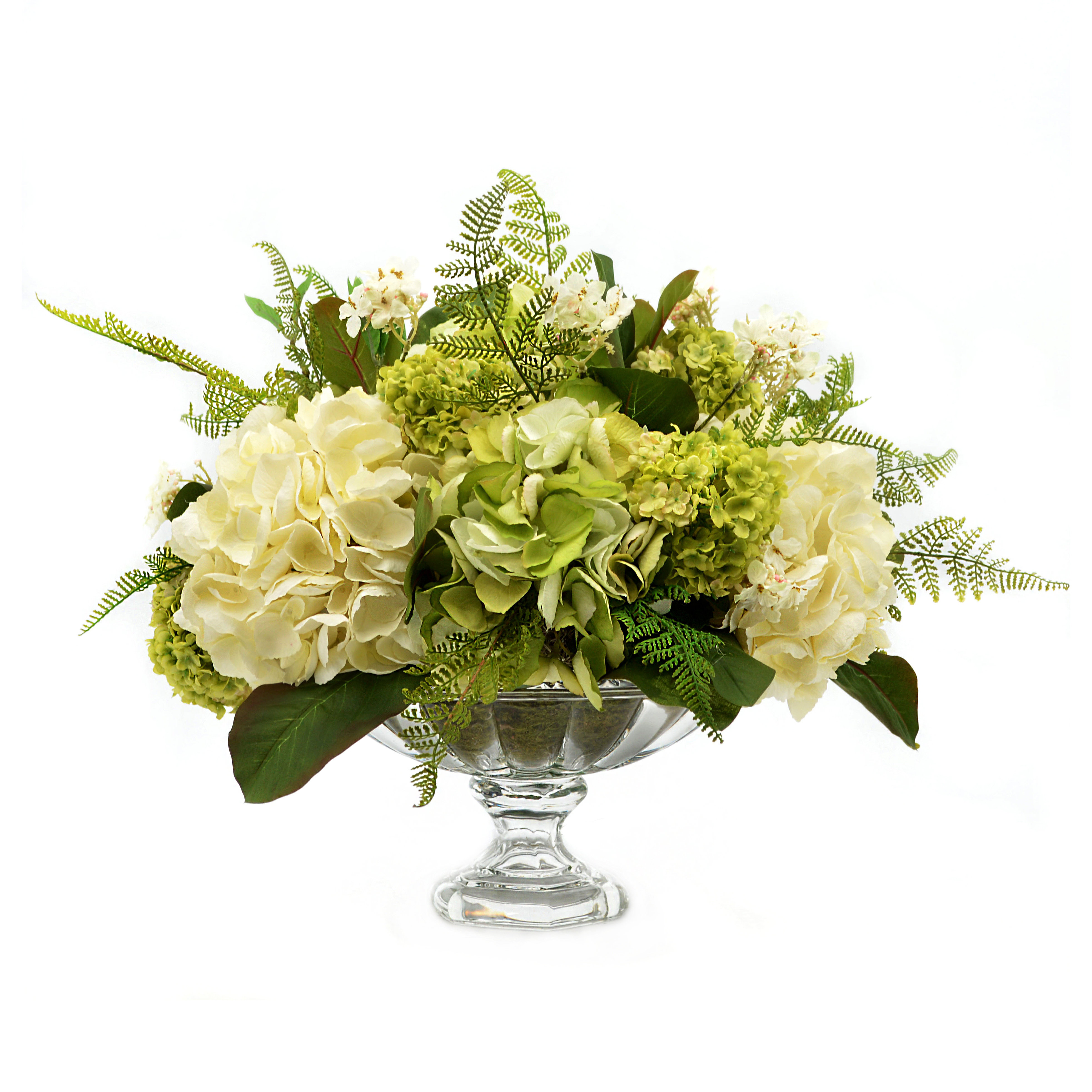 Creative Displays, Inc. Assorted Hydrangea Floral Arrangement in Vase ...