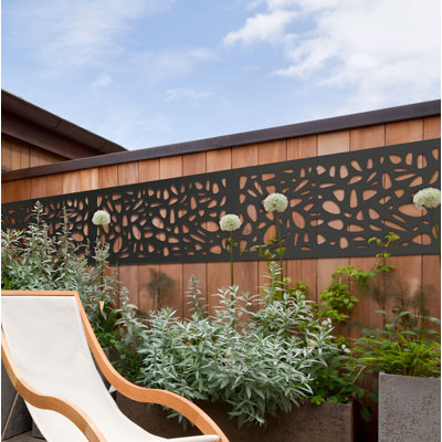 Modinex 2 ft. H x 4 ft. W Pebbles WPC Composite Fence Panel & Reviews ...