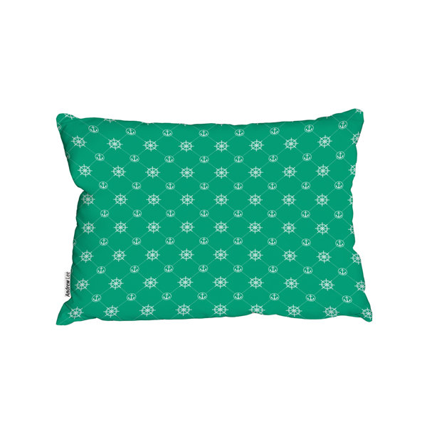 Andrew Lee Indoor / Outdoor Geometric Rectangular Scatter Cushion With ...
