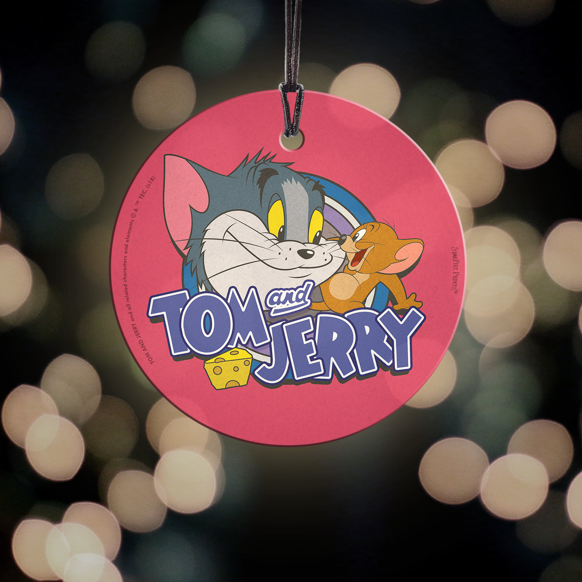 Trend Setters Tom And Jerry Cartoon Logo Hanging Circle Decoration ...
