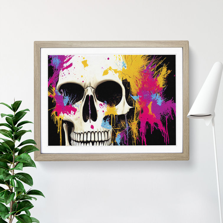 Maturi Skull Paint Splatter Vol.1 Abstract | Wayfair.co.uk