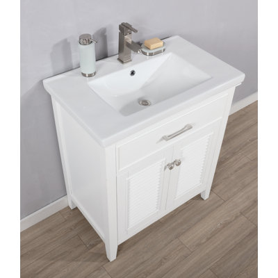 Longshore Tides Cameron 30'' Free-standing Single Bathroom Vanity with ...