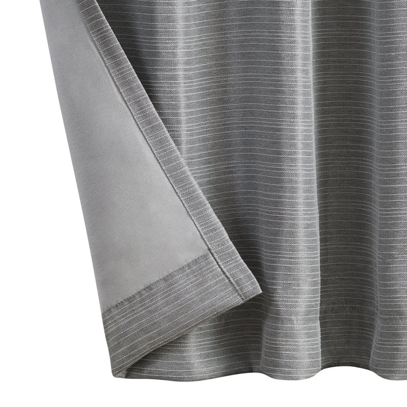 Nautica Synthetic Solid Color Blackout Thermal Back Tab/Rod Pocket ...