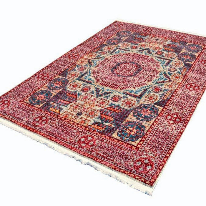 World Menagerie Torrens Performance Red/Cream Rug | Wayfair