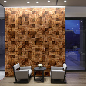 Winston Porter Square Timber Wall Decal | Wayfair