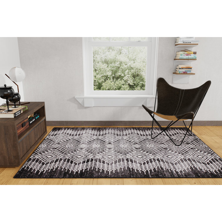 Dakota Fields Adilen Geometric Handmade Power Loom Polypropylene Area ...