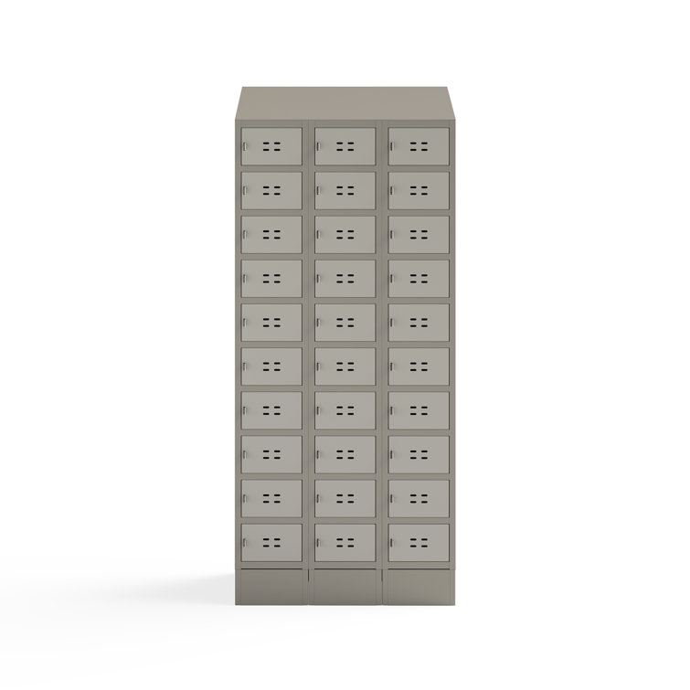 Safco Products Triple Continuous Metal Locker Base Addition | Wayfair