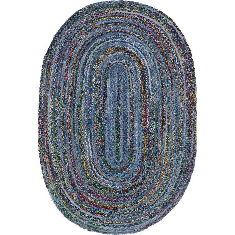 Bungalow Rose Tullie Handmade Blue/Multi Rug & Reviews | Wayfair