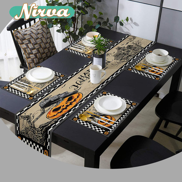 Nirva Vim Halloween Dining Linen Set - Set of 5 | Wayfair
