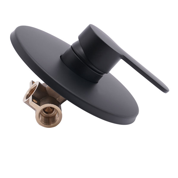 YINXIER Single Function Shower Handle Valve Bathroom Trim Kit Rough-In ...