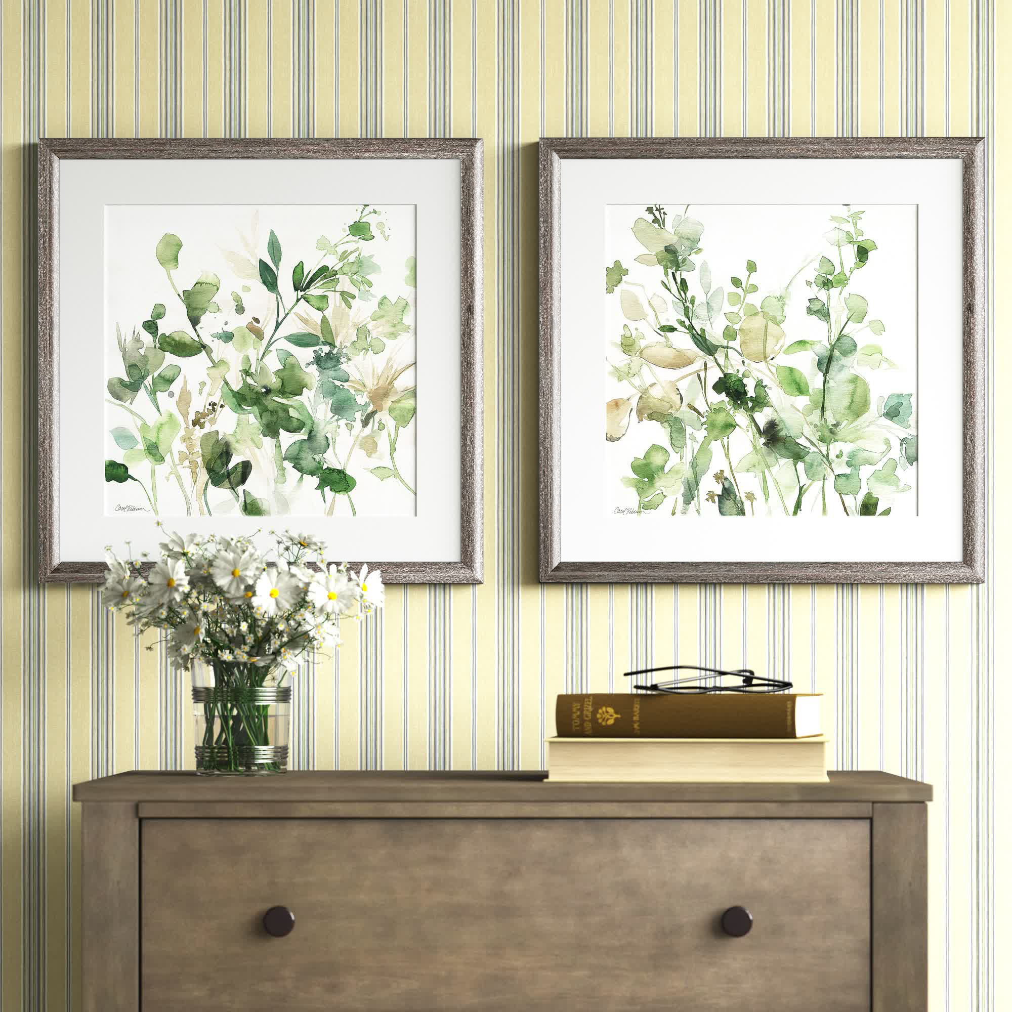 Andover Mills™ Sage Garden - 2 Piece Picture Frame Graphic Art on ...