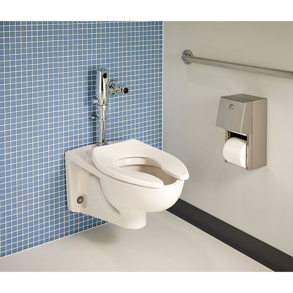 American Standard Afwall GPF Elongated Wall Mounted Flushometer Toilet ...