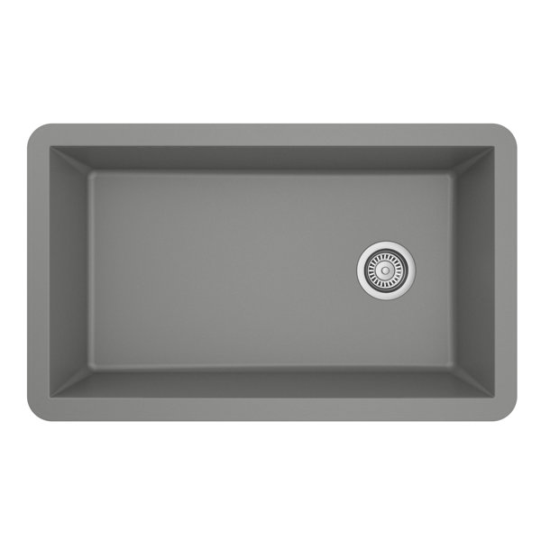 Karran Quartz 31-3/4'' X 19-1/4'' Single Bowl Undermount Kitchen Sink ...