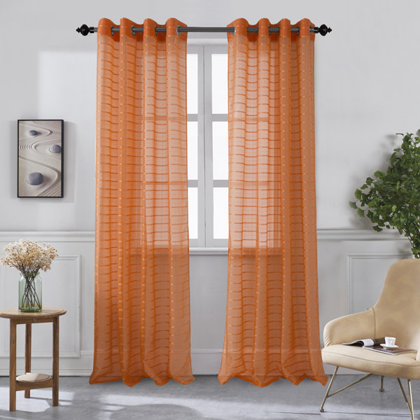 Red Barrel Studio® Kaci-Lea Polyester Sheer Curtain Pair & Reviews ...