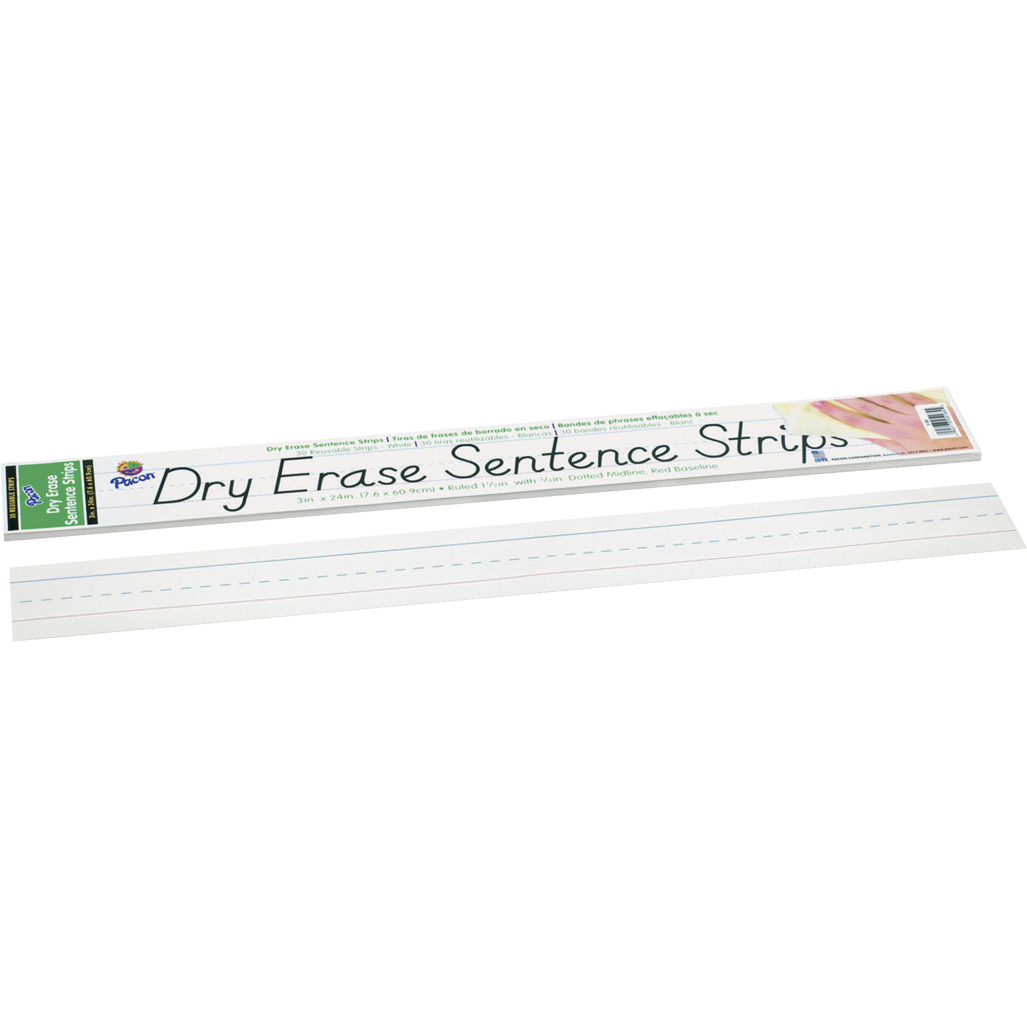 Pacon Creative Products Dry-Erase Sentence Strip (30 Per pack ...