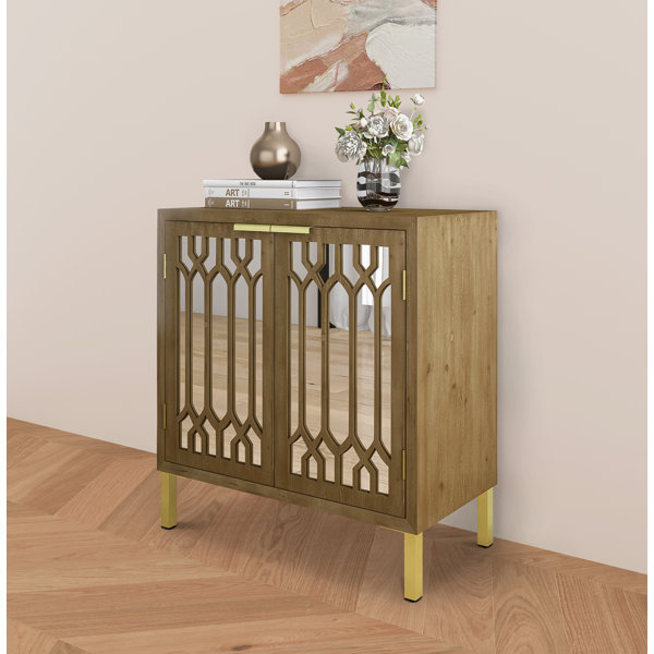 Red Barrel Studio® 2 - Door Mirrored Accent Cabinet - Wayfair Canada