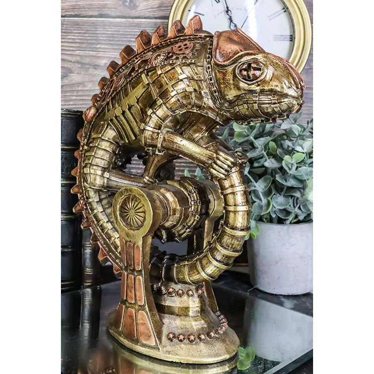 Trinx Edwine Trinx Steampunk Cyborg Iguana Lizard With Painted ...